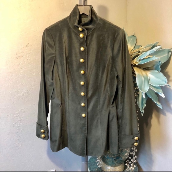 DREW | Jackets & Coats | Nwt Drew Velvet Mock Neck Military Style ...
